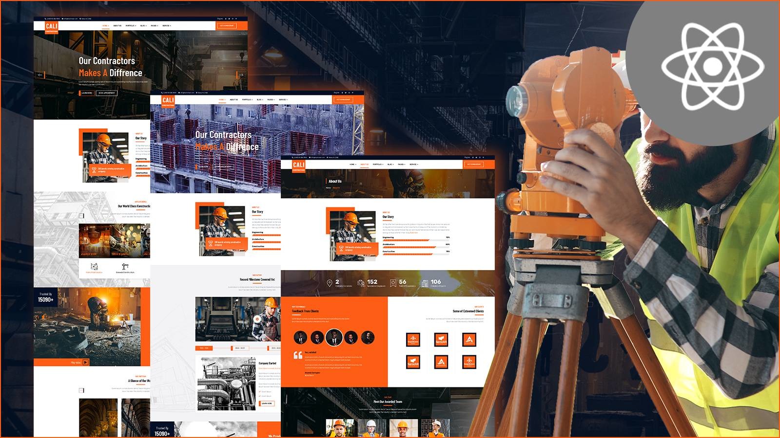 Cali Construction & Renovation React JS Template