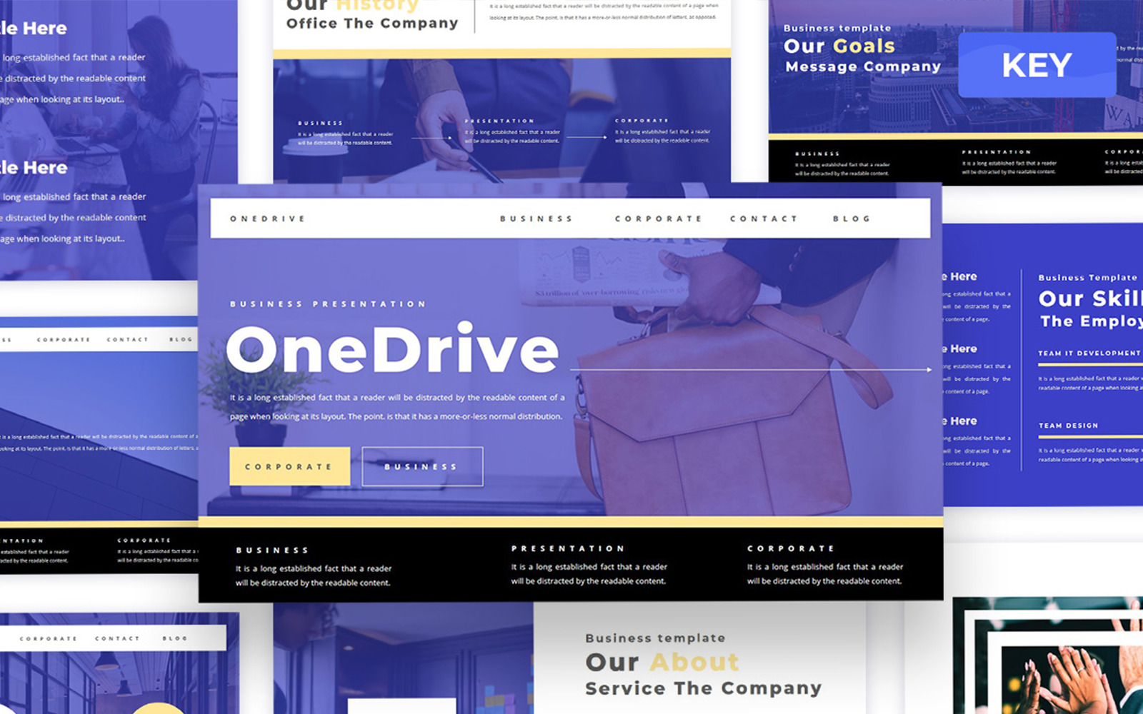 Onedrive - Business Keynote Presentation Template