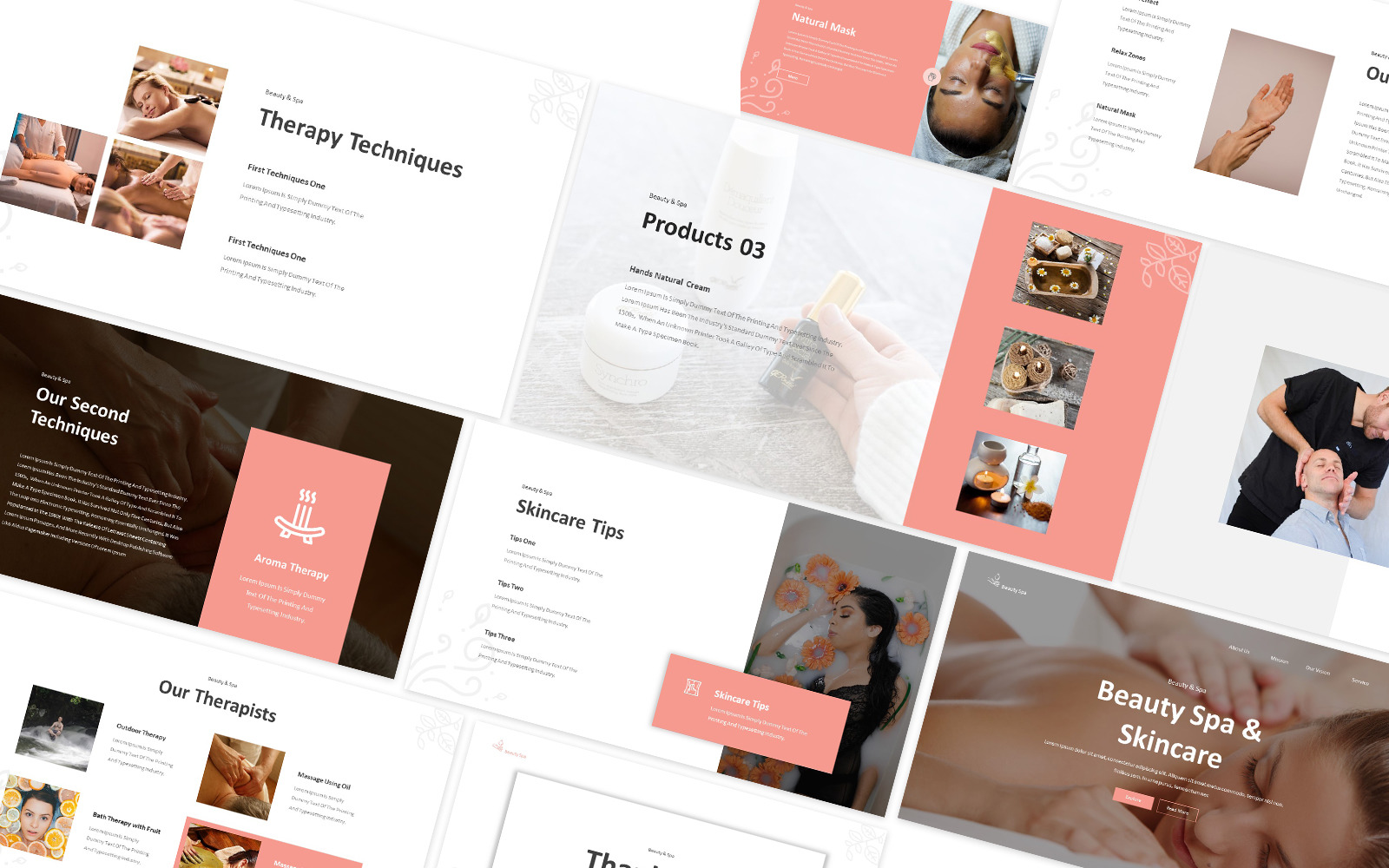 Beauty Spa Powerpoint Template #191330 - TemplateMonster