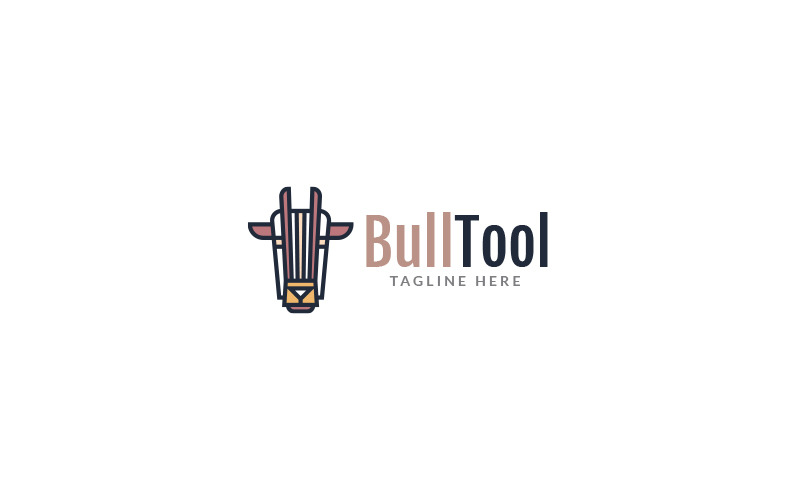 Bull Tool Logo Design Template #191647 - TemplateMonster