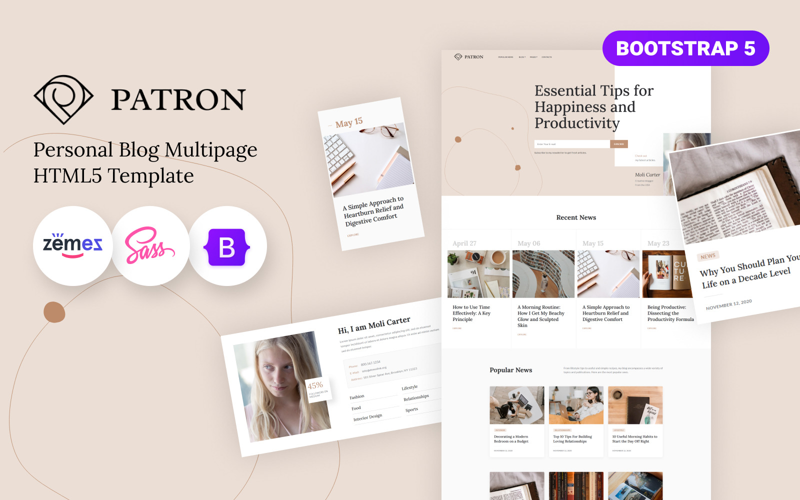 Patron - Publishing Company HTML5 Template - TemplateMonster