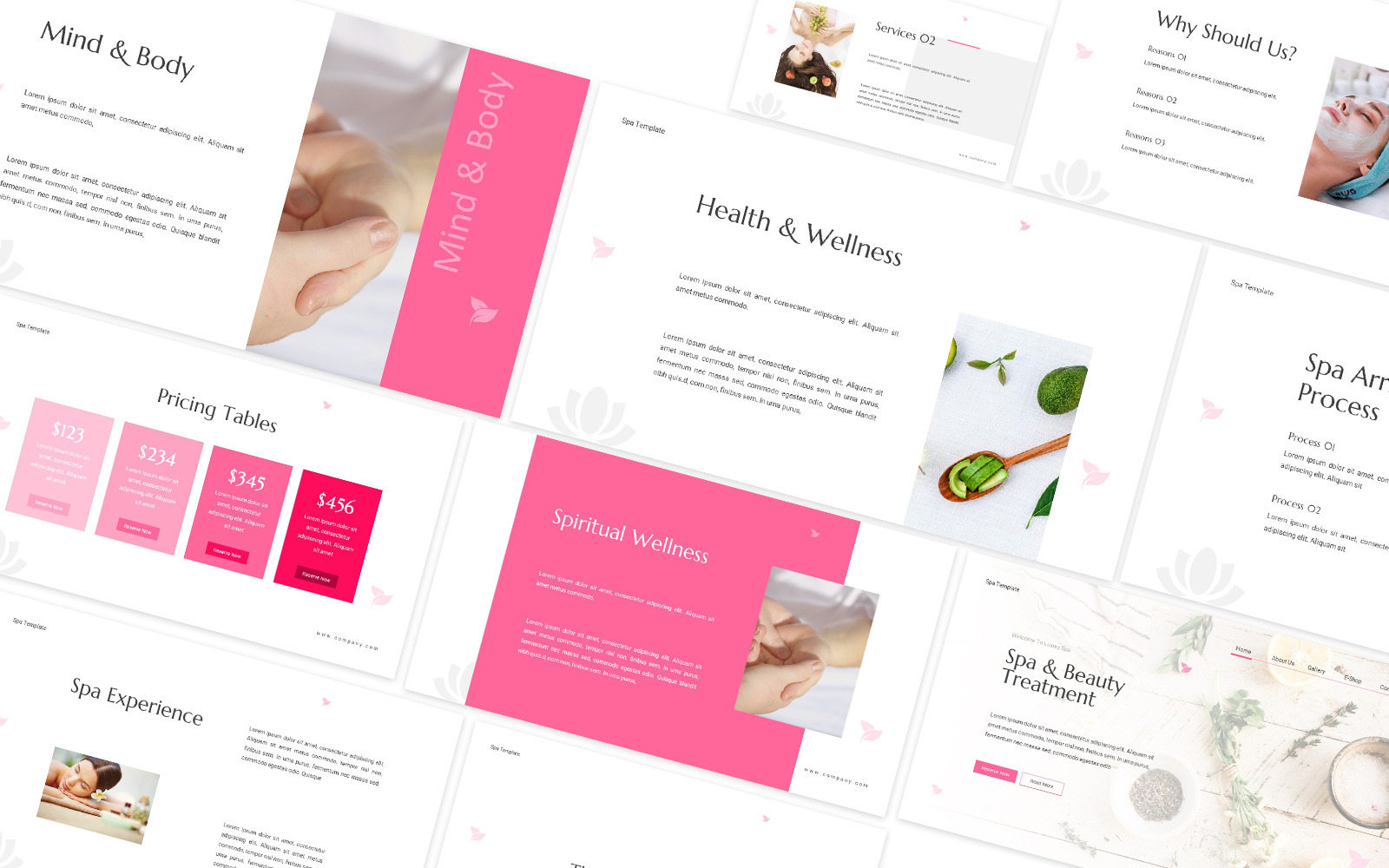 Luxury Spa Powerpoint Template #192222 - TemplateMonster