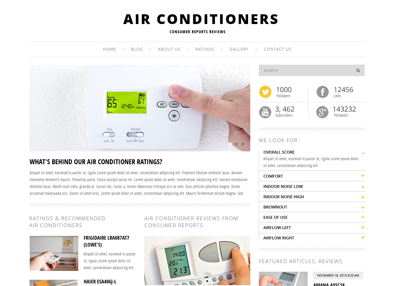 Free Air Conditioning WordPress Theme - TemplateMonster