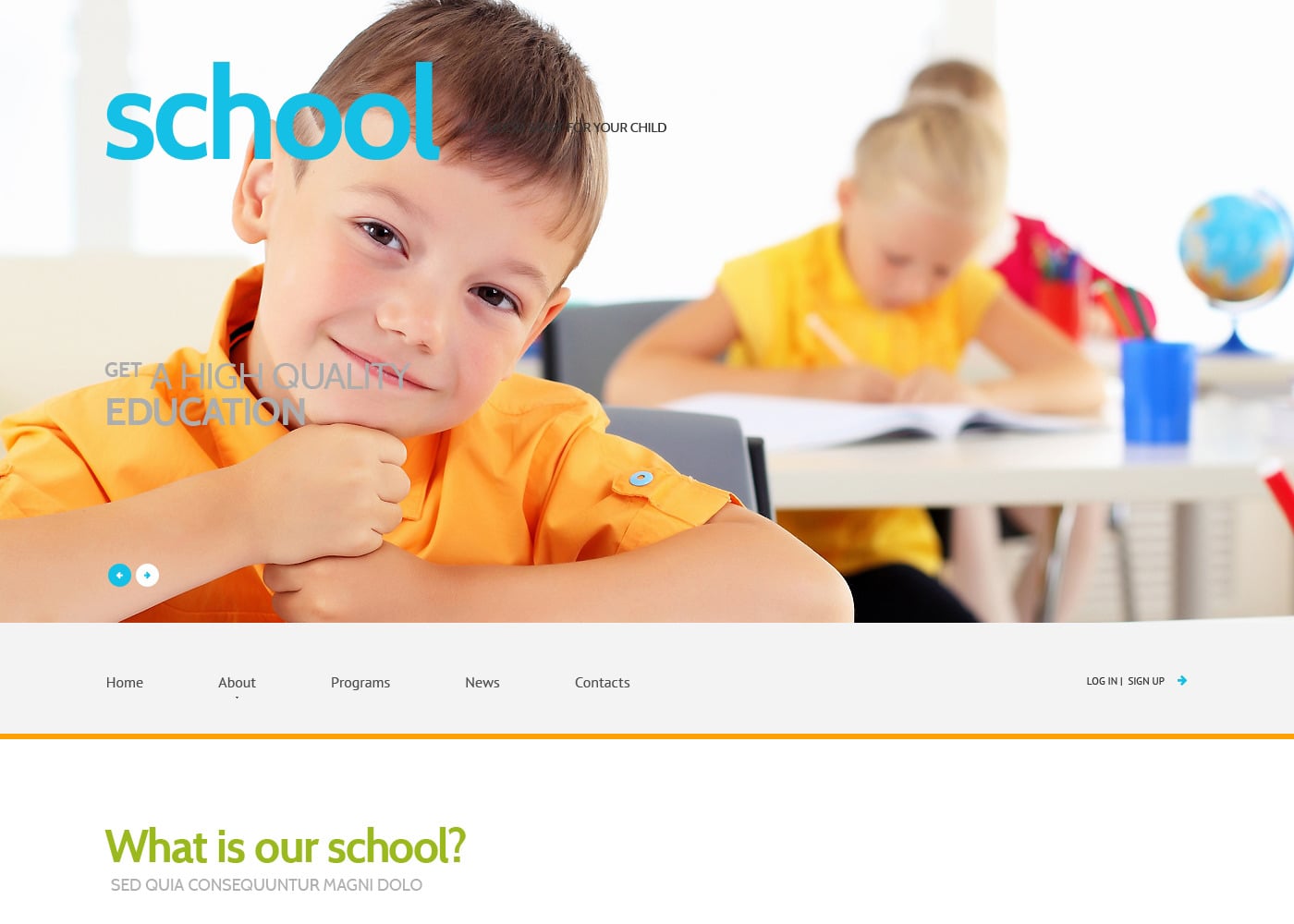 Free Primary School Responsive WordPress Theme