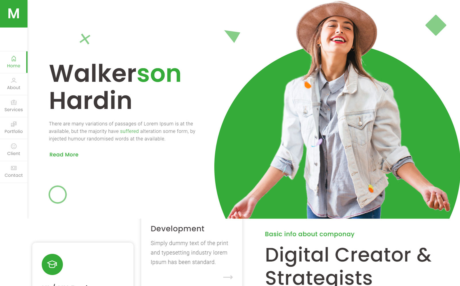 Masum | Personal Portfolio HTML5 Landing Page Template