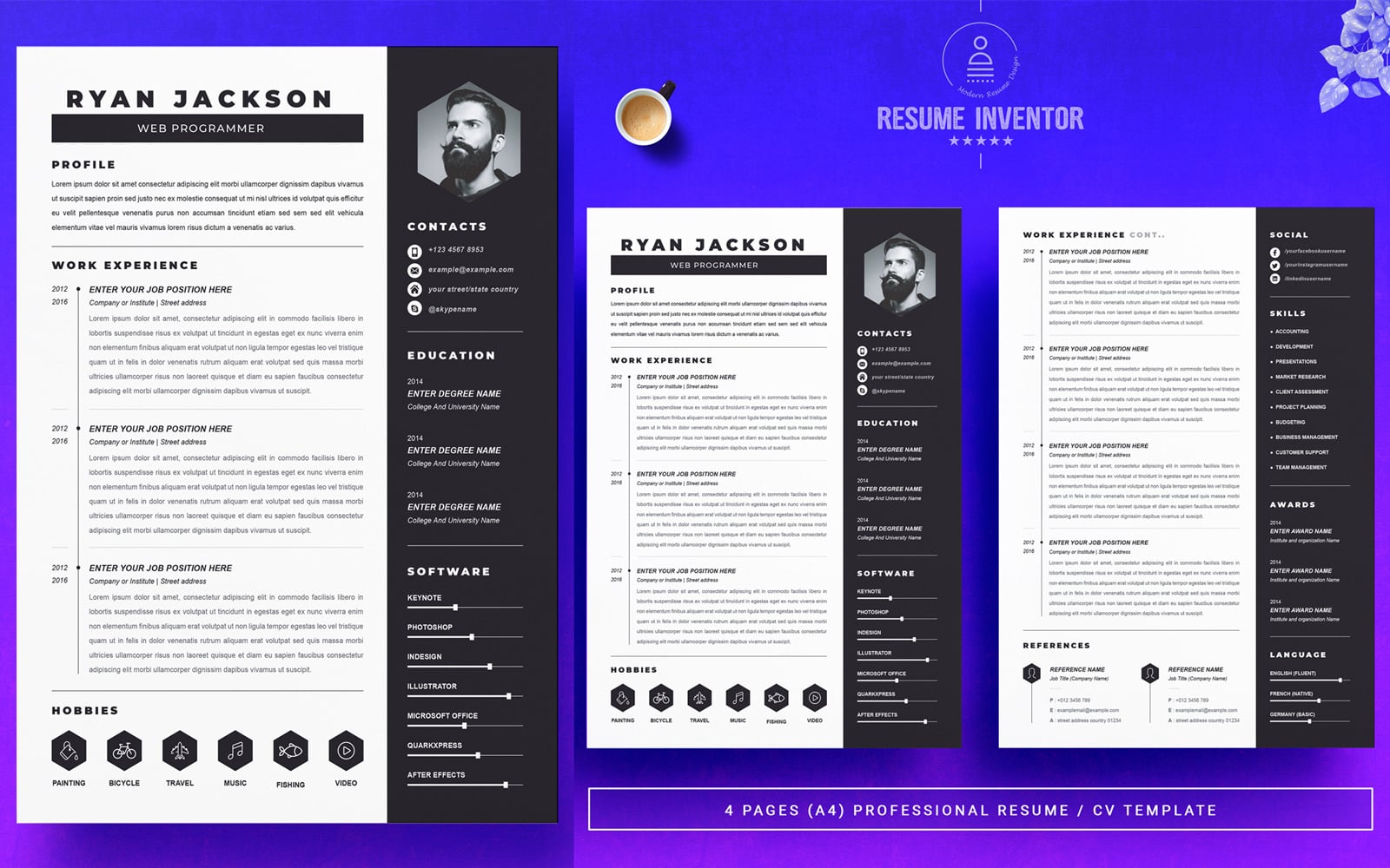 Ryan Jackson / Resume Template #192823 - TemplateMonster