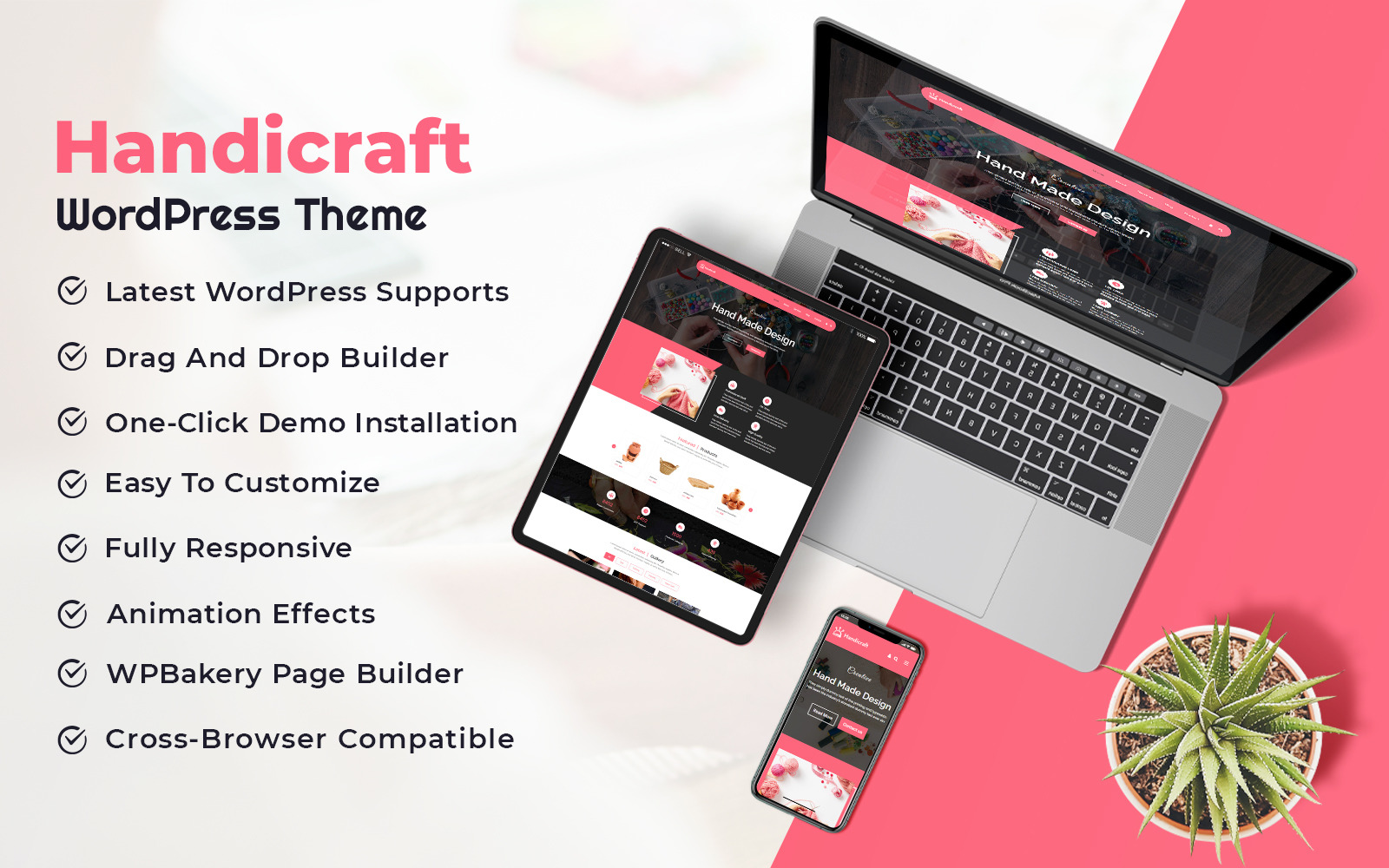 Handicraft - Handmade Shop WordPress Theme - TemplateMonster