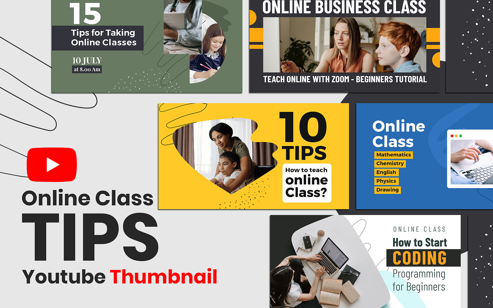 Online Class Youtube Thumbnail Cover - TemplateMonster