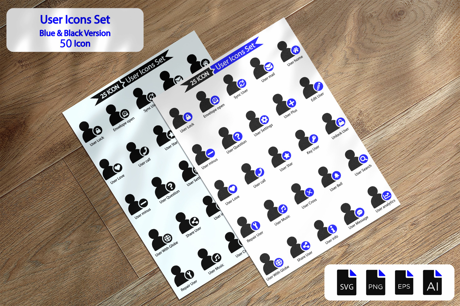 50 Premium User Icons Set #194487 - TemplateMonster