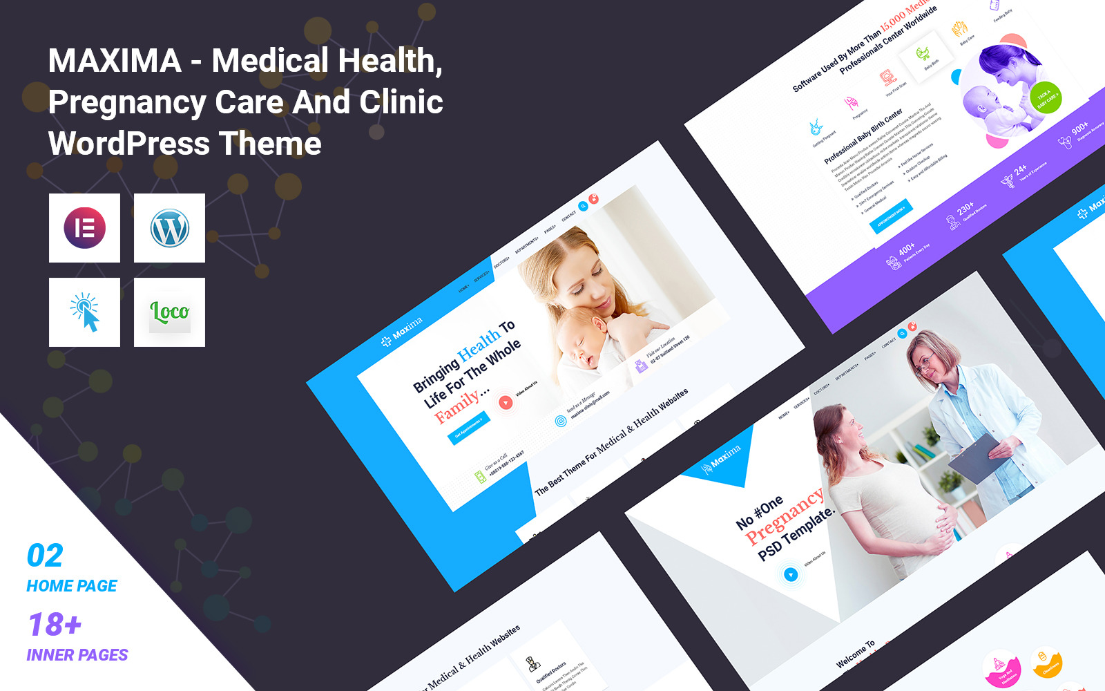 Maxima - Medical Health, Pregnancy Care And Clinic WordPress Theme