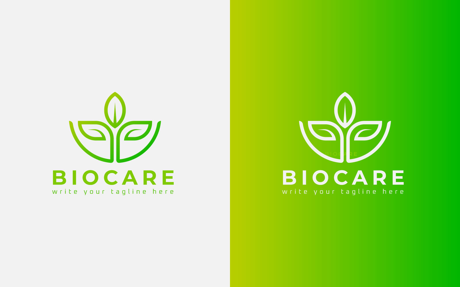 Bio Plant Logo Design, Biology, Eco, Vector Minimal Icon.
