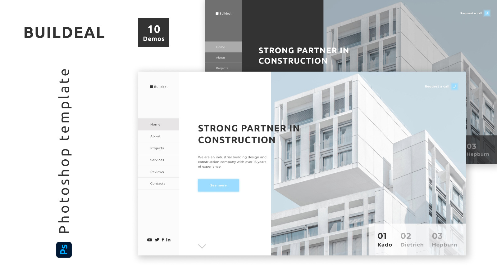 Buildeal - Construction Company PSD Template