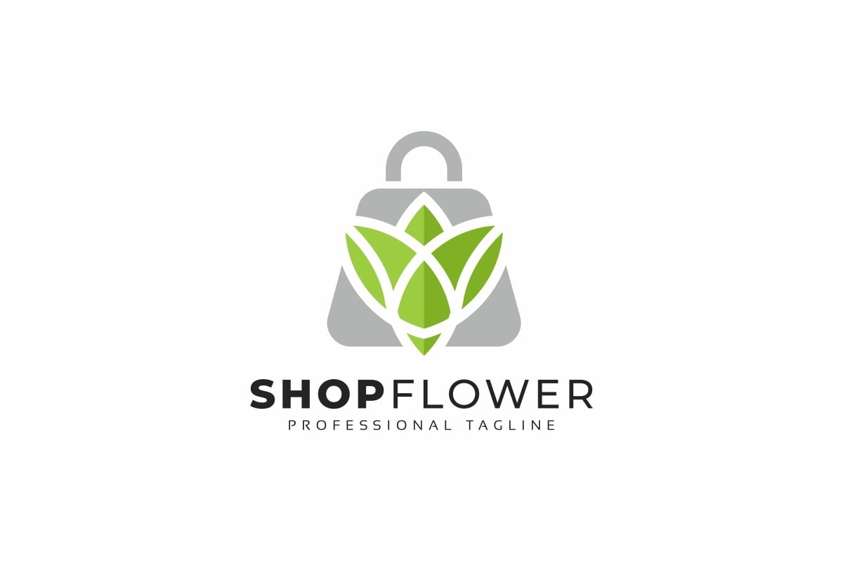 Shop Flower Logo Template #195694 - TemplateMonster