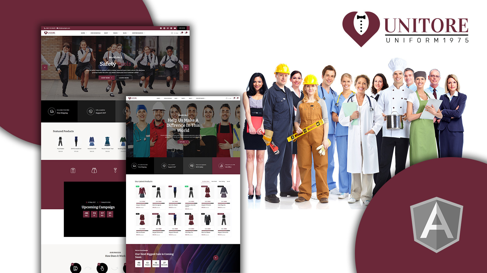 Unitore - Uniform Store Angular Template - TemplateMonster