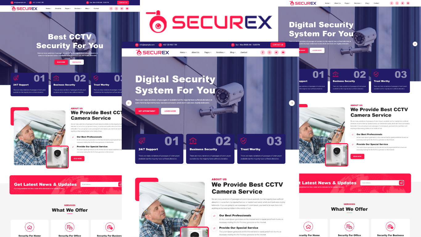 Securex - CCTV Security HTML5 Website template