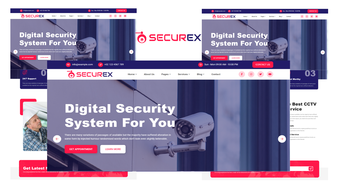 Securex - CCTV Security HTML5 Website template