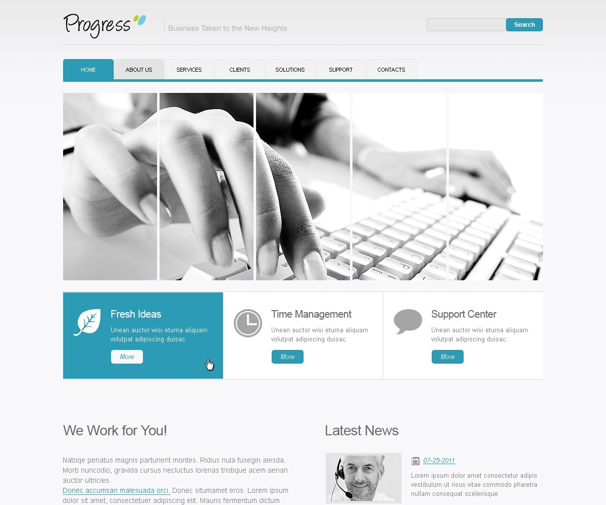 Free WordPress Promoting Template for Business and Services