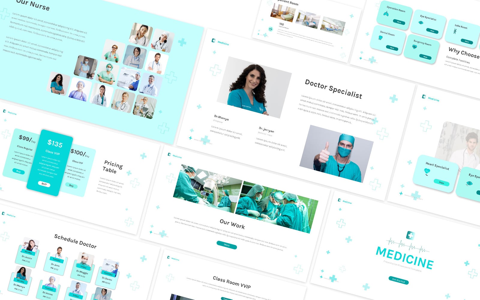 Medicine Health Google Slides Template - TemplateMonster