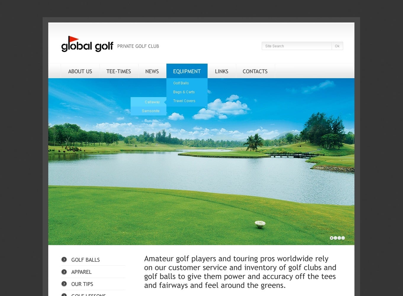 Free Golf WordPress Theme & Website Template