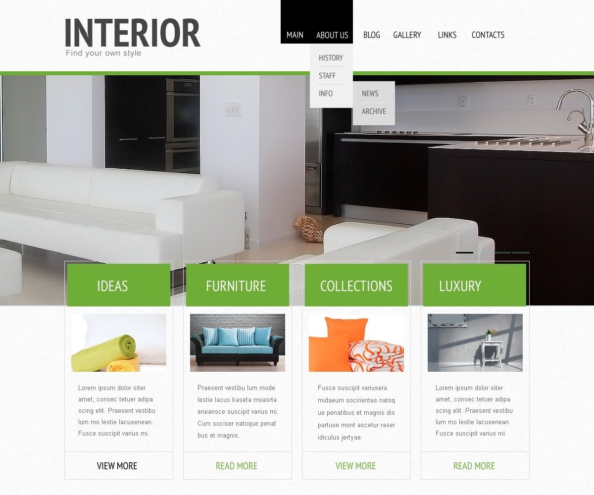 Free Inner Designing WordPress Layout & Website Template