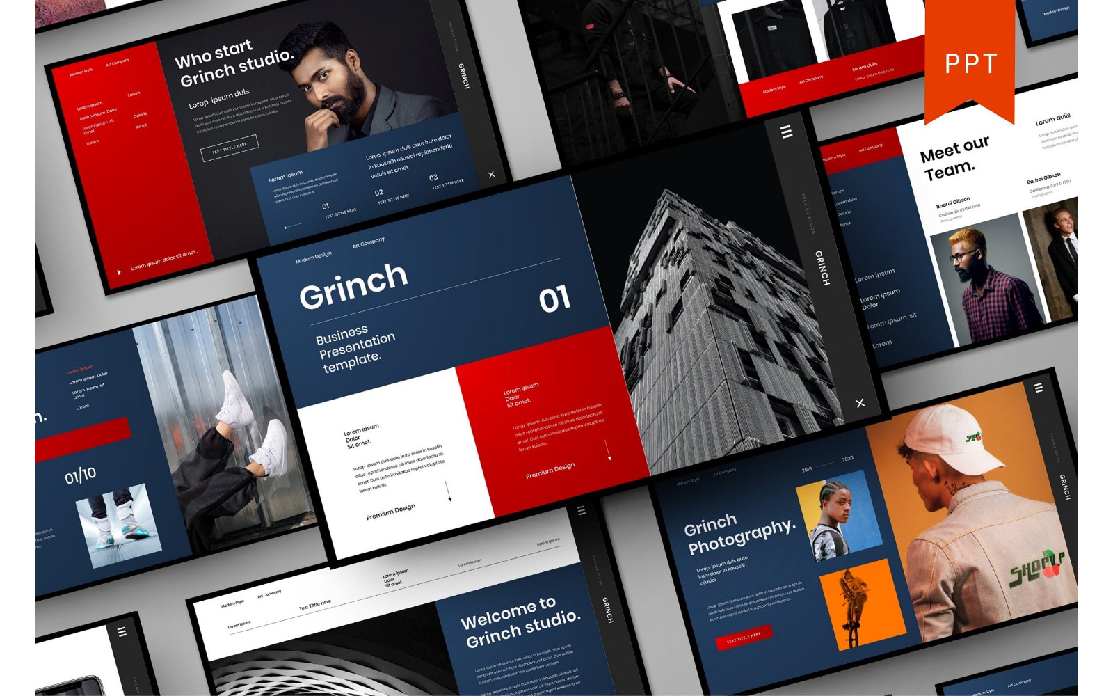 Grinch – Business PowerPoint Template - TemplateMonster
