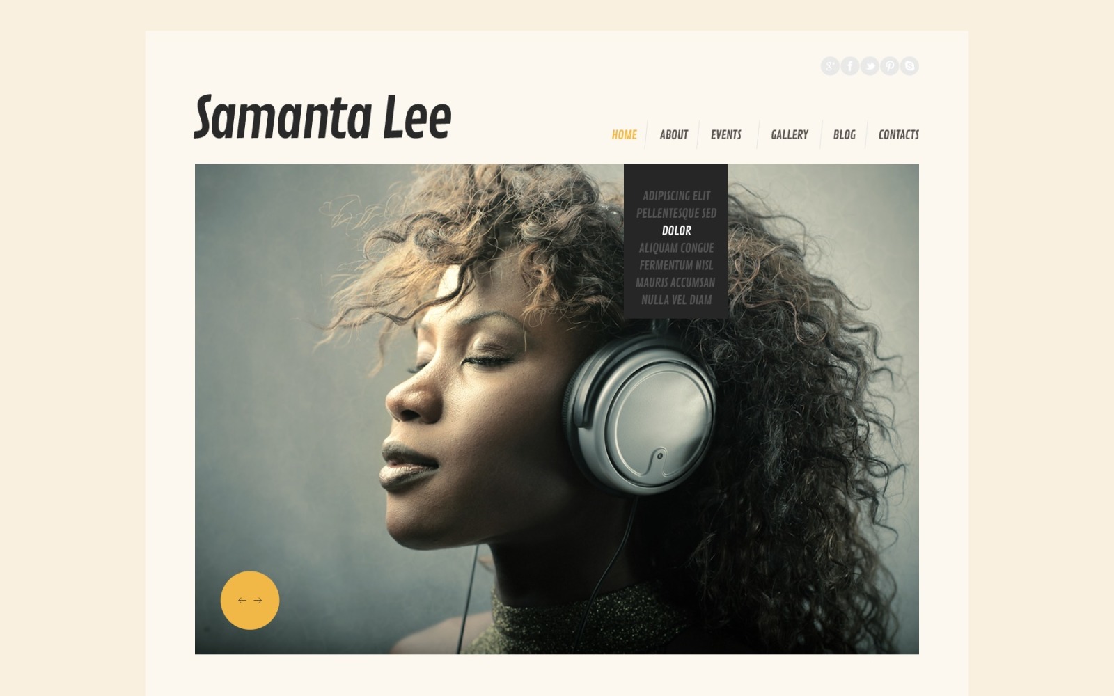 Free Responsive Personal Page WordPress Theme