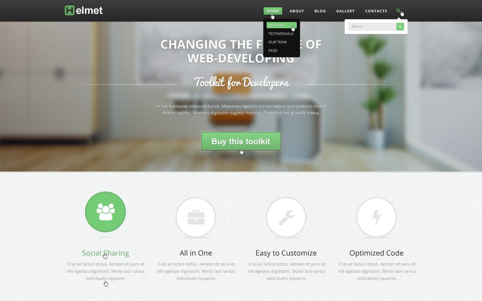 Free Trending Web Development Template for WordPress