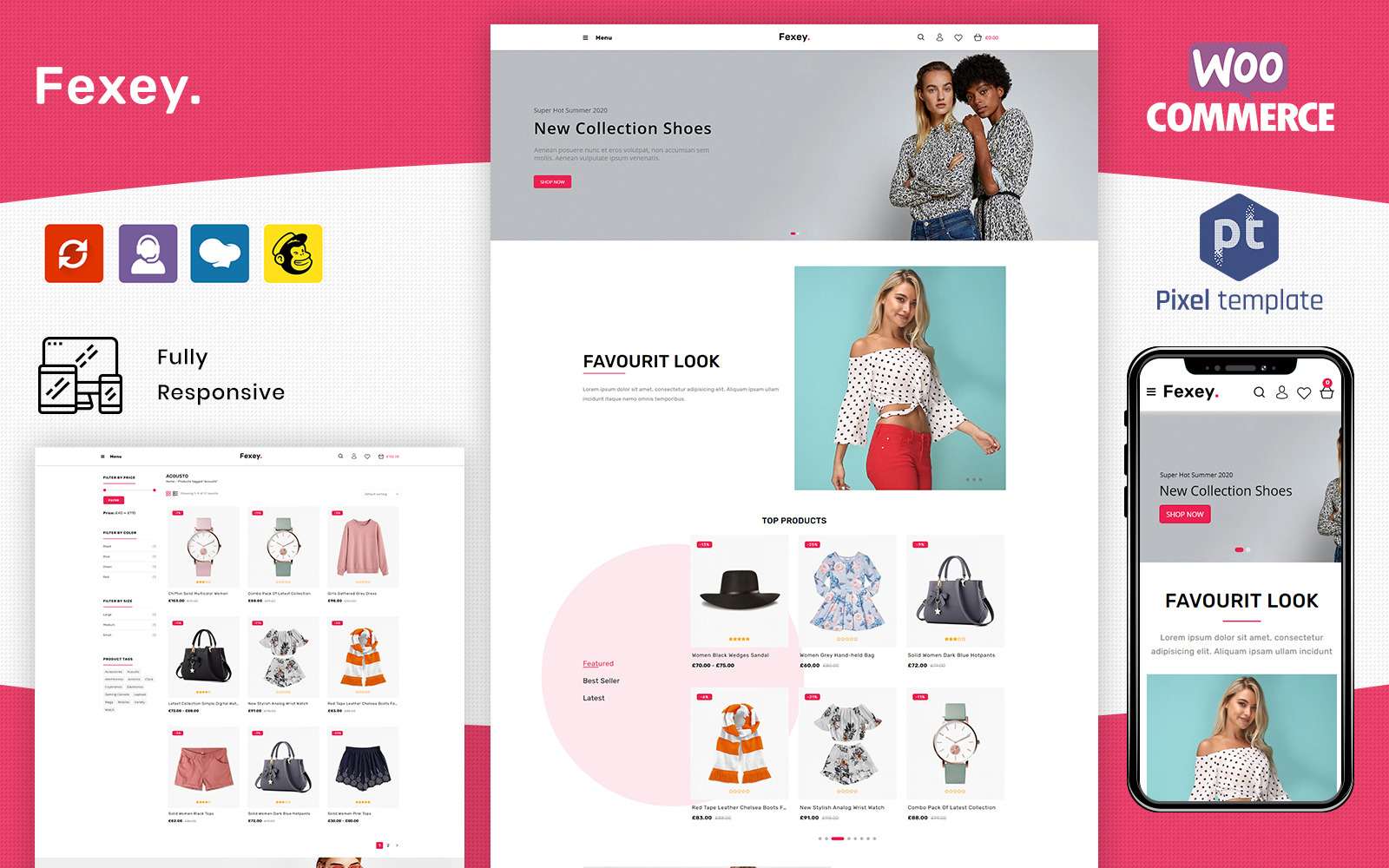 Fexey - Fashion WooCommerce WordPress Theme - TemplateMonster
