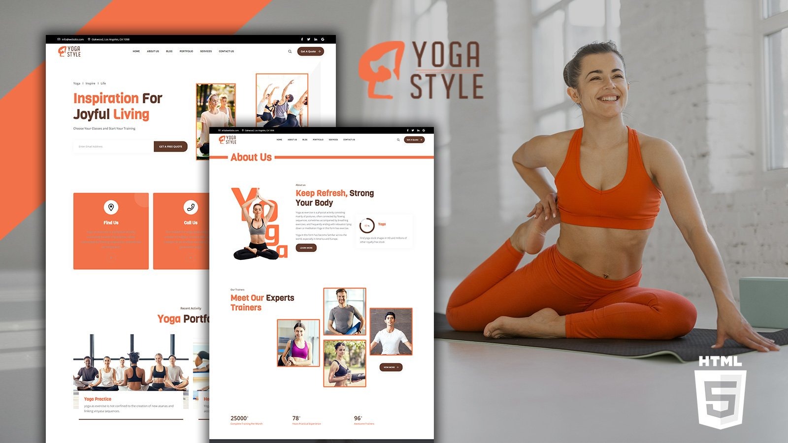 Yogstyle Spa Yoga Fitness HTML Website Template