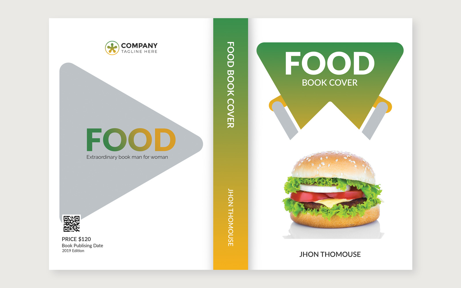 Food Book Cover Template Design #202720 - TemplateMonster