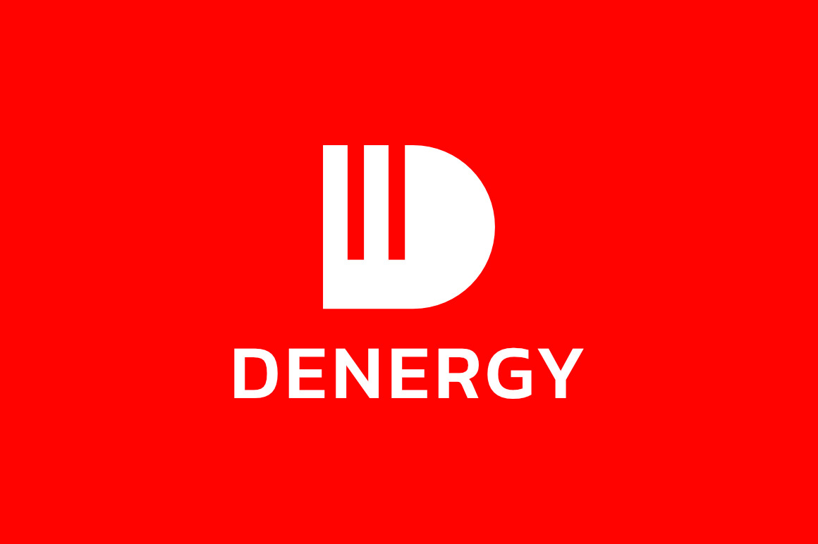 D Energy Red Simple Logo Template #202987 - TemplateMonster