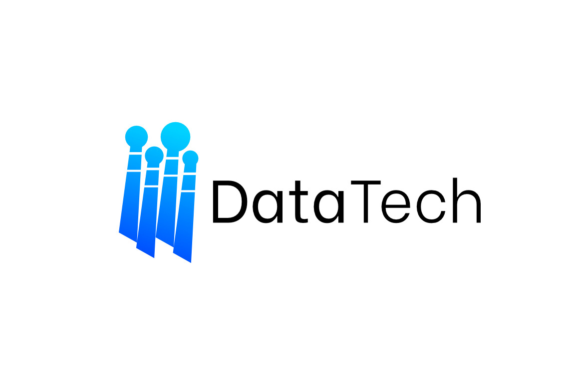 Data Tech - Abstract Gradient Logo #205399 - TemplateMonster
