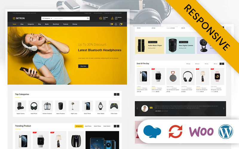 Intron Mega Electronics Store WooCommerce Responsive Theme