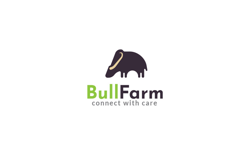 Big Bull Farm Logo Design Template #206184 - TemplateMonster