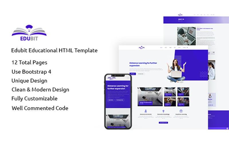 Edubit - Educational HTML Website Template - TemplateMonster