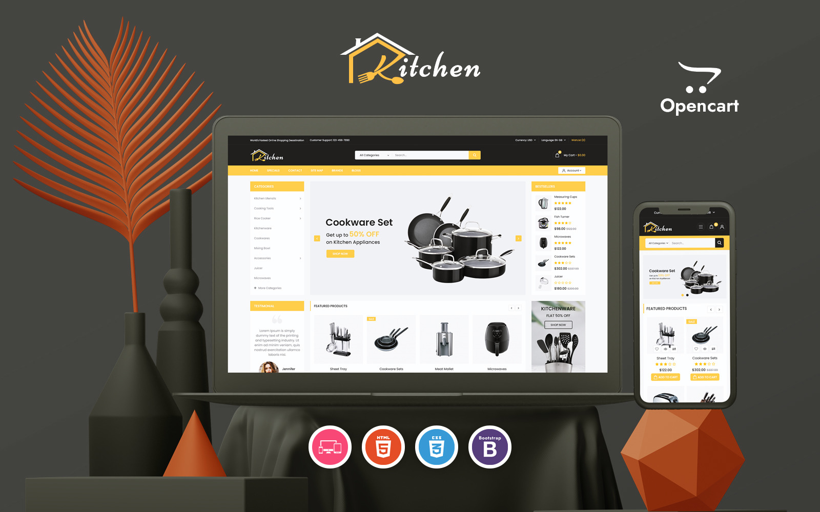 Kitchen - Responsive OpenCart Template - TemplateMonster