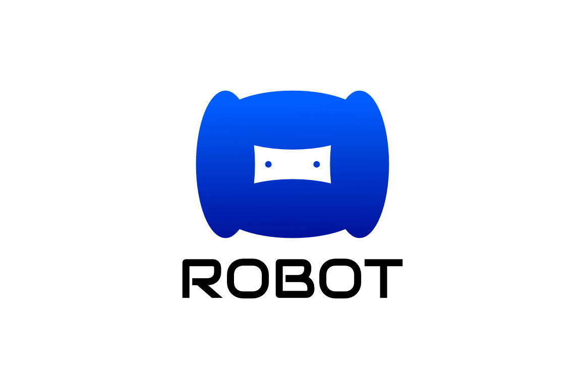 Gradient Tech Blue Robot Logo #207927 - TemplateMonster