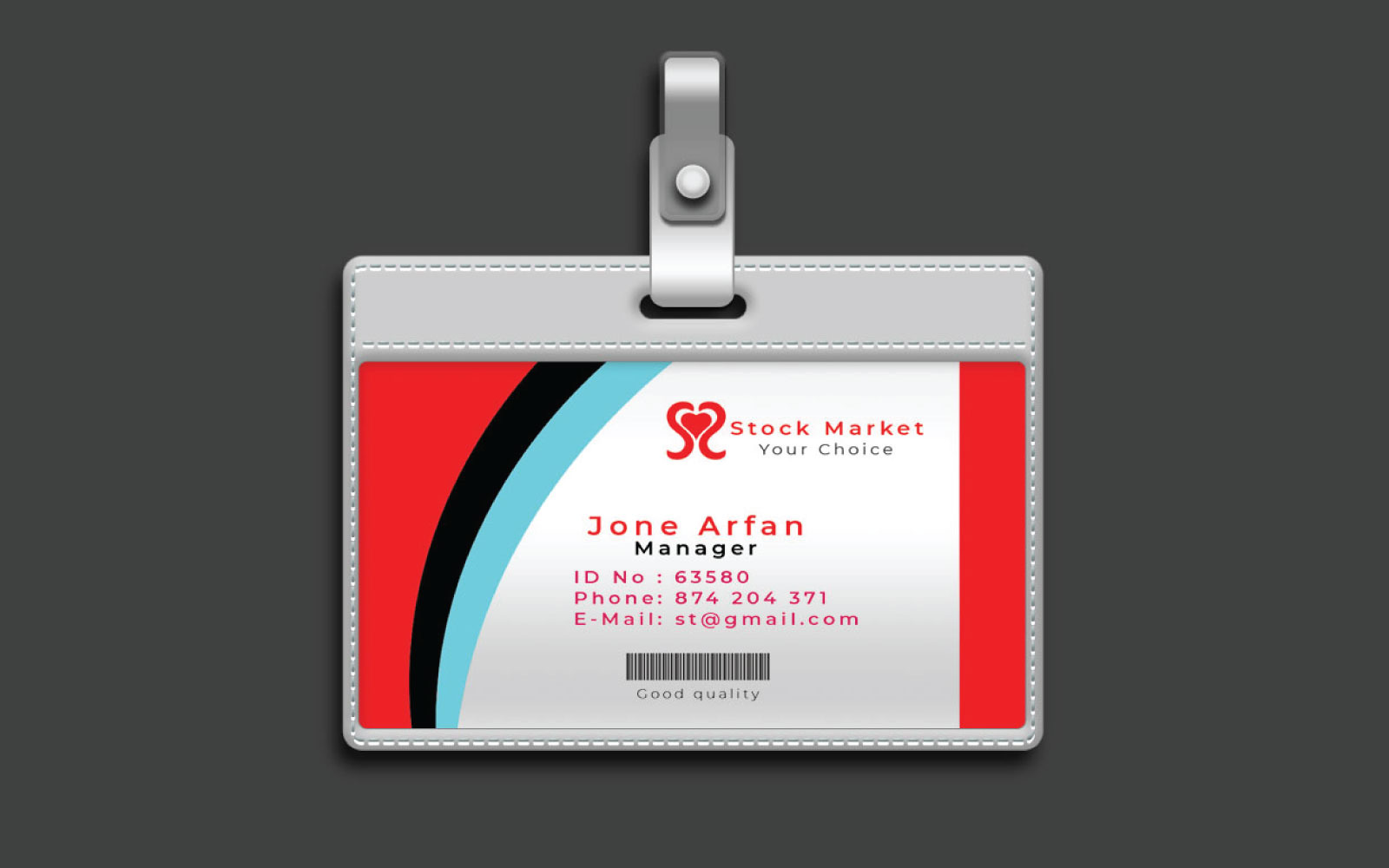 Stock Company Corporate Identity Card Template