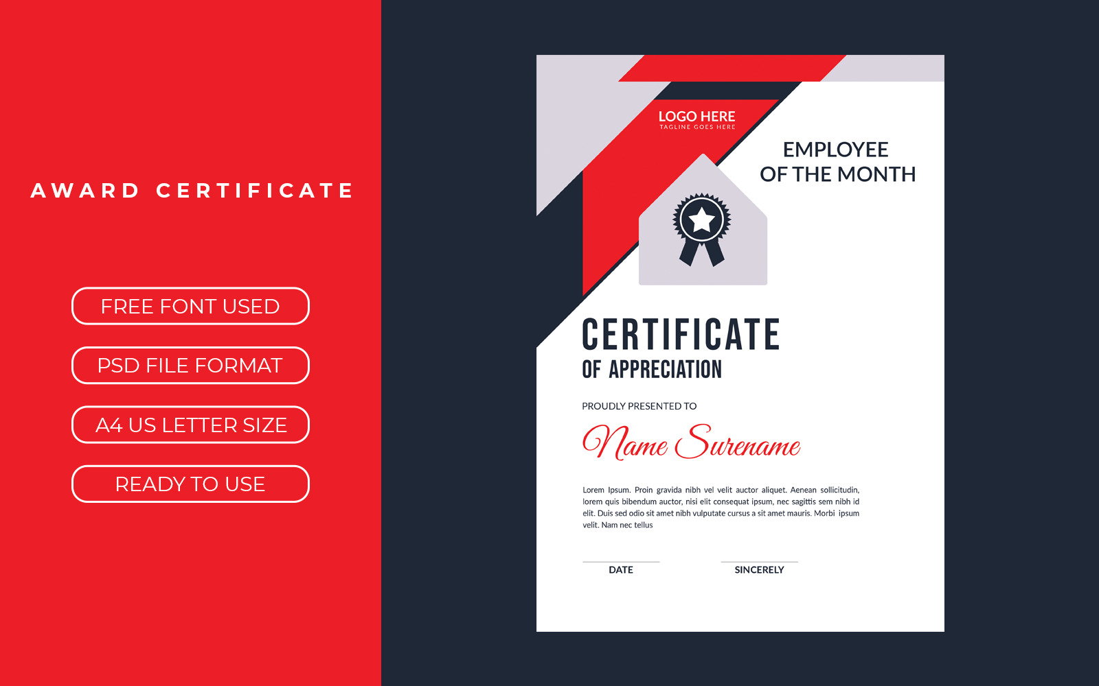 Smith Certificate Template #208728 - TemplateMonster