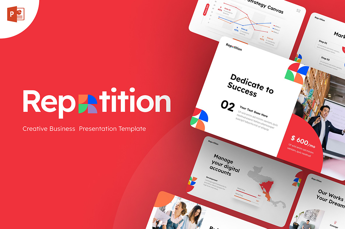 Repetition Creative Business PowerPoint Template