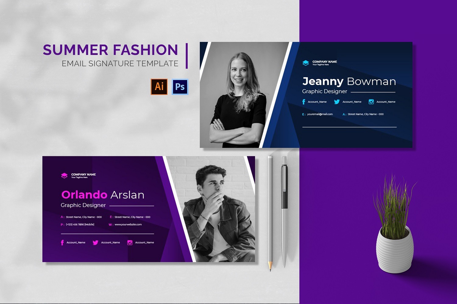 Graphic Designer Email Signature #209991 - TemplateMonster