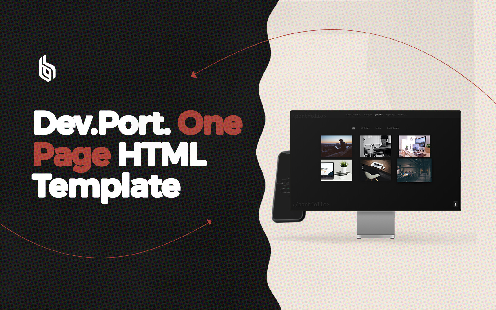 DevPort. - Responsive One Page Portfolio - TemplateMonster