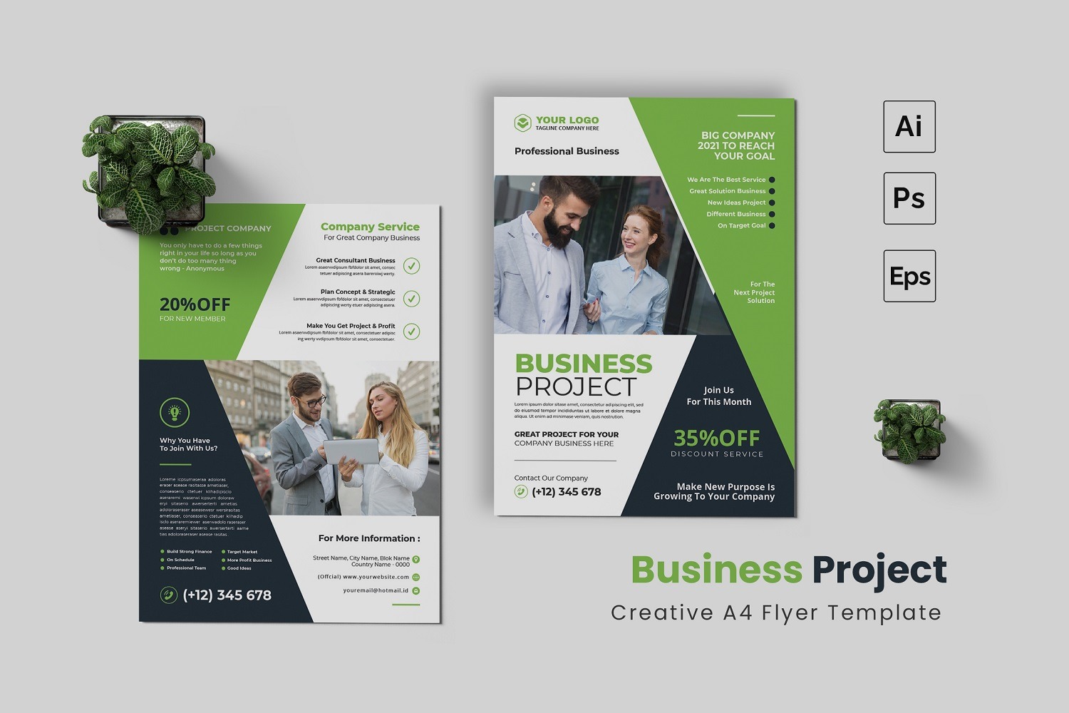 Business Project Flyer Template #212369 - TemplateMonster