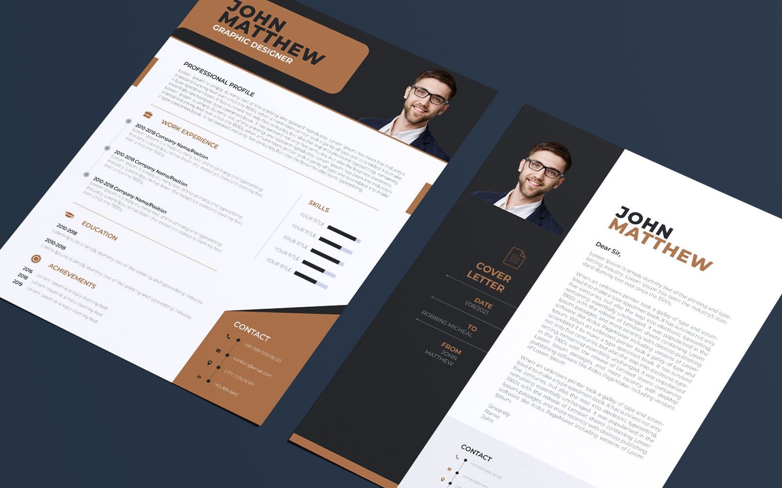 Professional CV template design #212853 - TemplateMonster