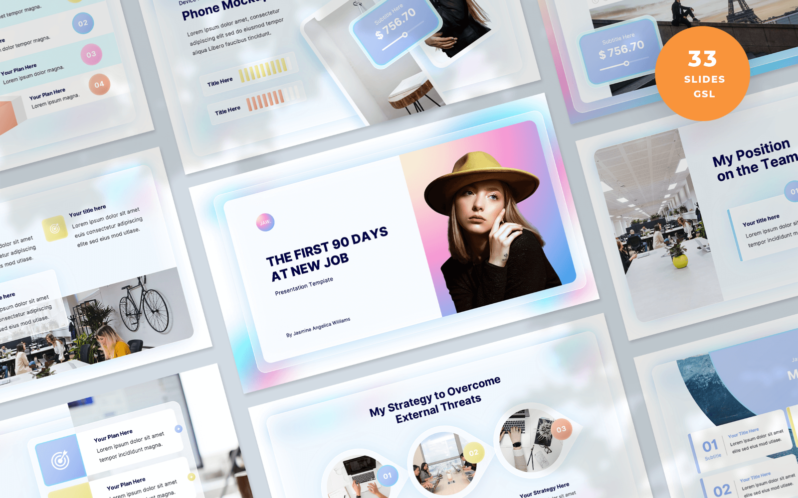 First 90 Days Plan Google Slides Presentation Template