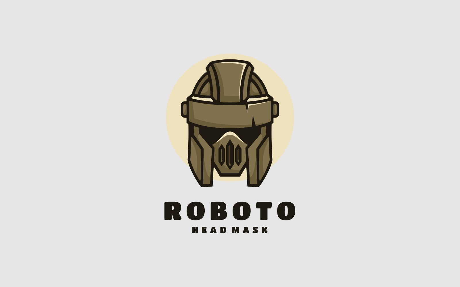 Roboto Simple Mascot Logo #213129 - TemplateMonster