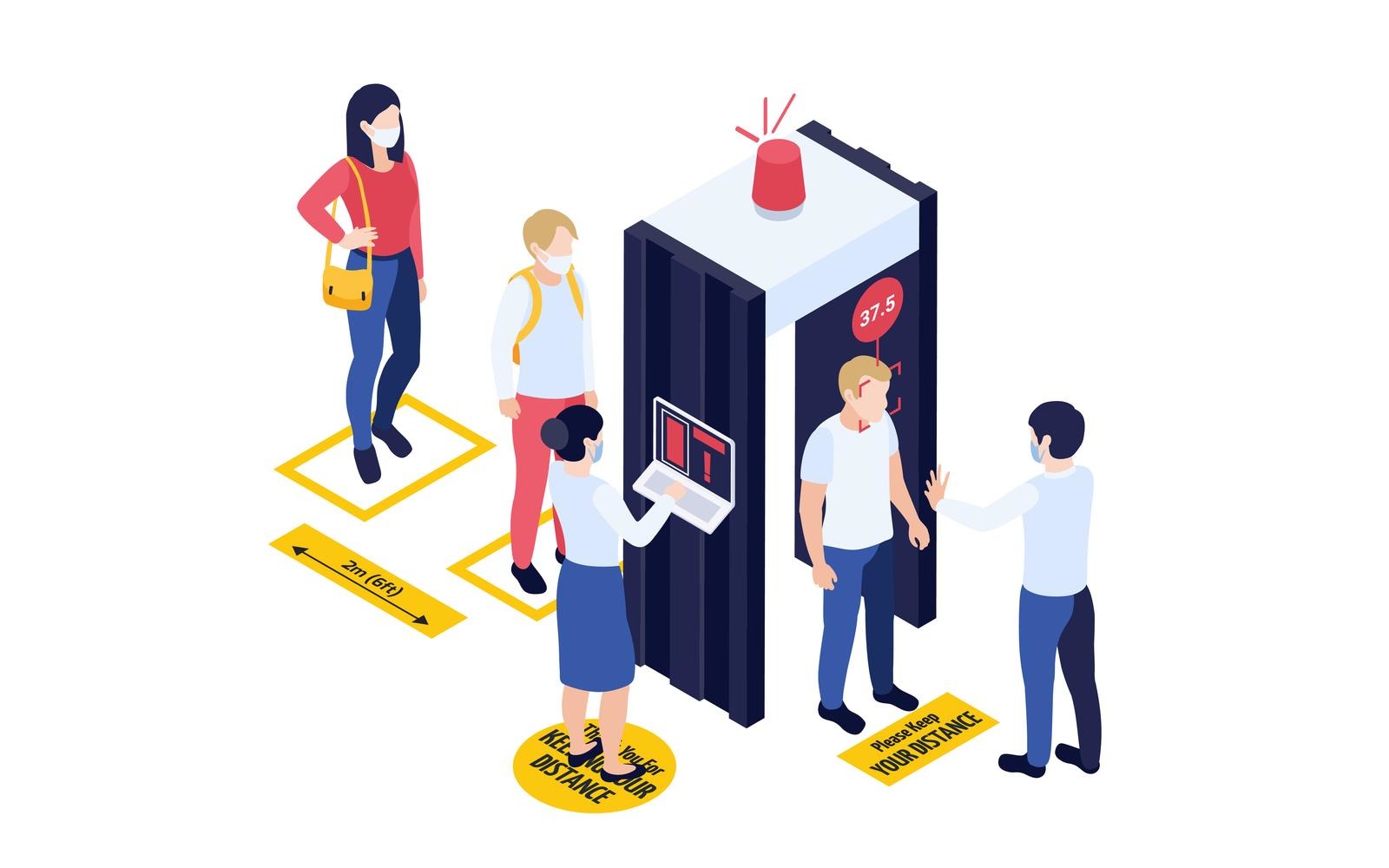 Laboratory Medical Testing Isometric 201003918 Vector Illustration Concept