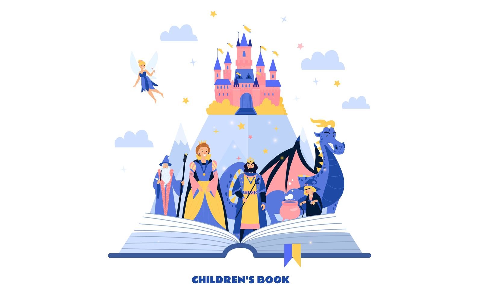 Fairy Tale Characters Book 201130506 Vector Illustration Concept