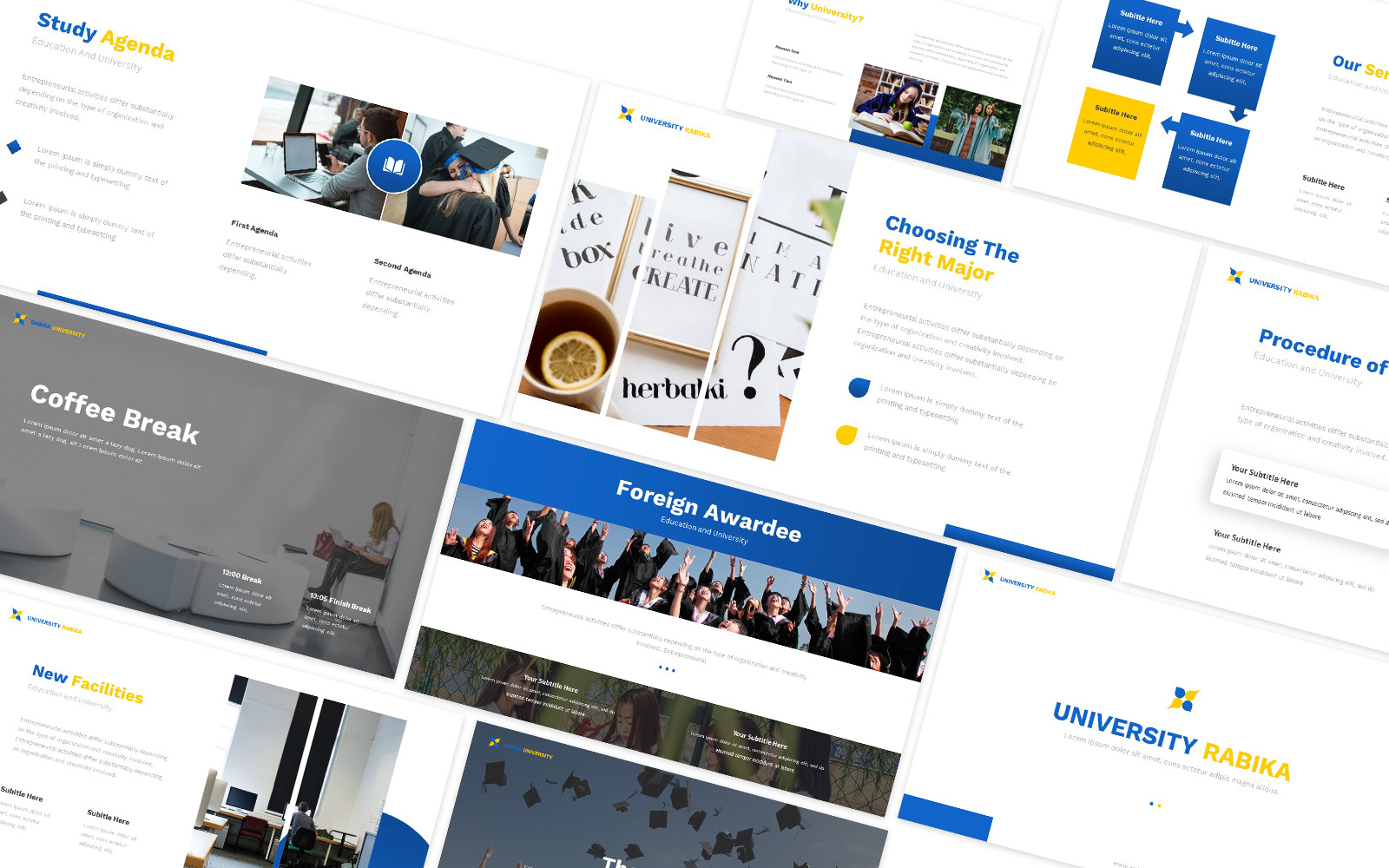 Rabika University Google Slides Template - TemplateMonster