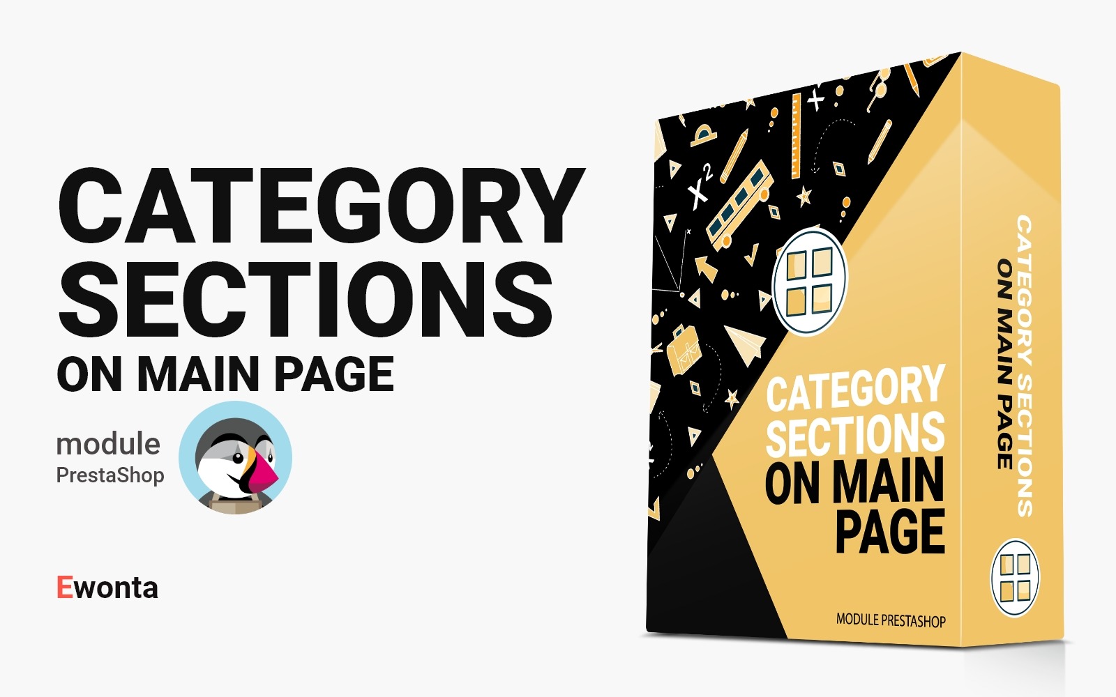 Category Sections on Main Page - Module for CMS PrestaShop